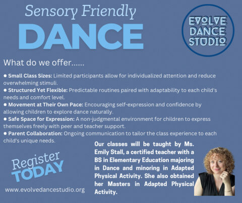 Sensory Friendly Dance Class | Evolve Dance Studio | Michigan